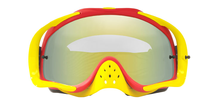 Oakley Crowbar MX Shockwave Red-Yellow / 24K + Clear | Factory Pilots