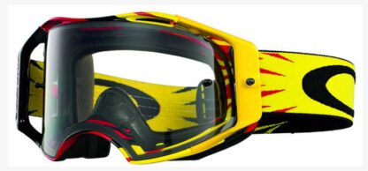 Oakley Airbrake MX High Voltage Red/Yellow / Clear | Factory Pilots