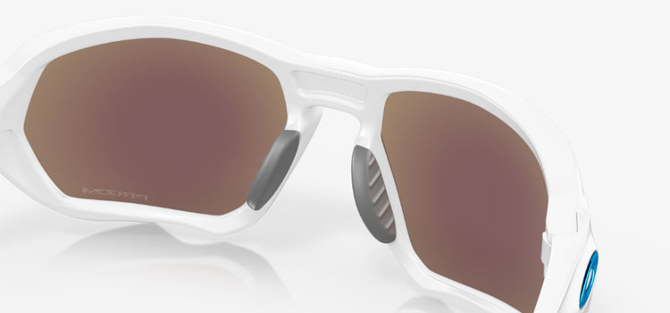 Oakley PLAZMA Matte White / Prizm Sapphire | Factory Pilots