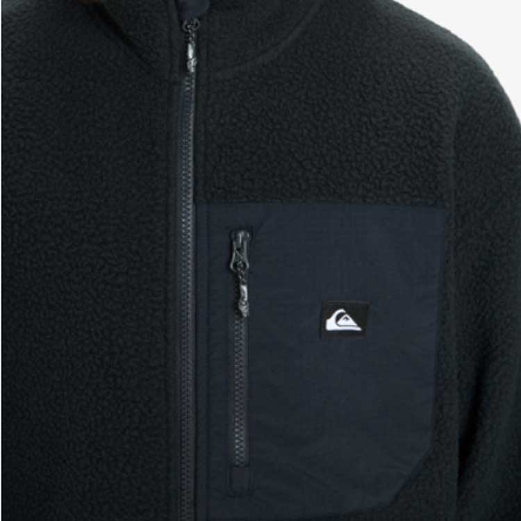 Quiksilver Clean Coast – Zip Fleece – Black | Factory Pilots